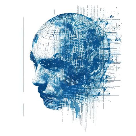 Abstract Digital Human Head Illustration Free Photo Illustration Rawpixel