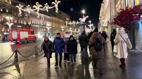 Невский проспект в январе 2024 Сочинцы в Санкт Петербурге Youtube