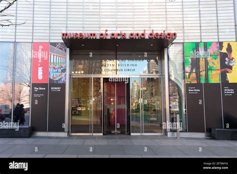Entrance To The Museum Of Art And Design At Columbus Circle In