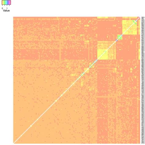Heatmap Of The Genomic Relationship Matrix G The Genomic Relationship Download Scientific