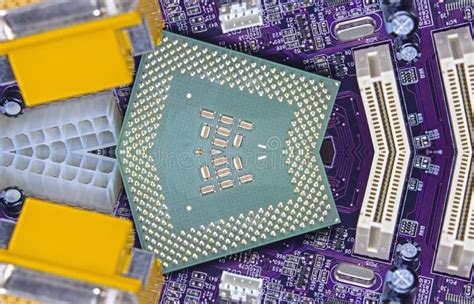 Cpu Pins And Circuit Mother Board Stock Image Image Of Integrated Memory 127053361