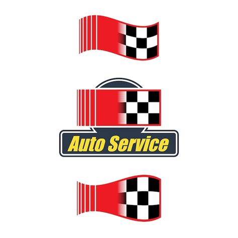 자동차 데칼 검정 및 빨강 라벨 프리미엄 벡터