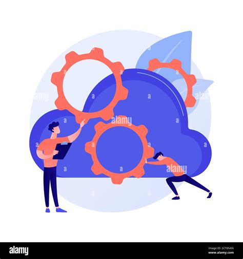 Cloud Engineering Abstract Concept Vector Illustration Stock Vector