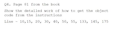 Solved Line Locblock Source Statement Object Codeq4 Page