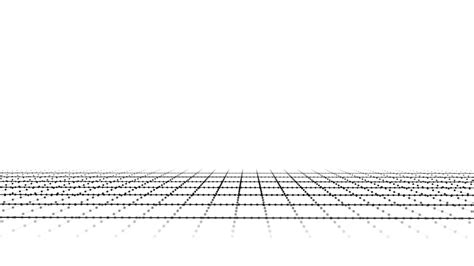 Premium Vector Vector Abstract Technology Perspective Grid Detailed Wireframe Landscape With