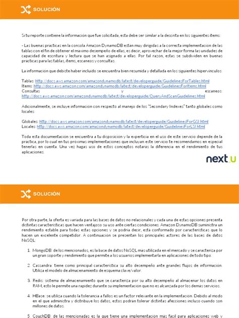 Buenas Practicas Dynamodb Pdf No Sql Bases De Datos