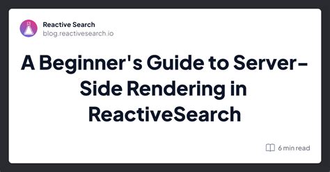 a beginner s guide to server side rendering in reactivesearch