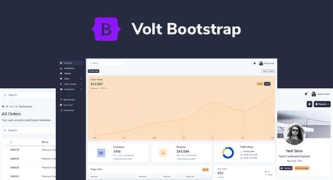 Bootstrap Admin Dashboard Theme Template Volt Ease Template
