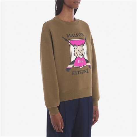 Maison KitsunÉ 棕色船槳狐狸頭logo長袖衛衣 女裝 Xs 誠品線上