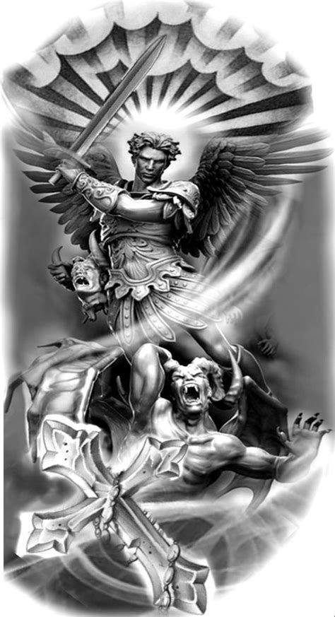 Warrior Angel Tattoo Stencil Designs For Bold Ink Expression