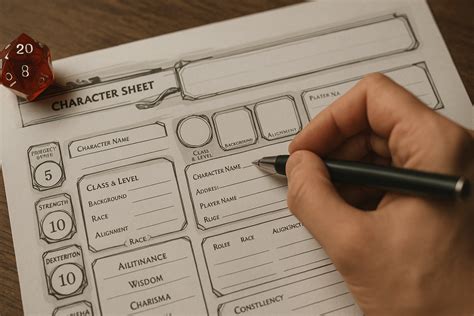 How To Fill Out A Dandd Character Sheet A Beginner Guide For Dnd 5e