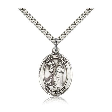 St Rocco Pendant With Chain Bliss Sterling Silver The Catholic Company®