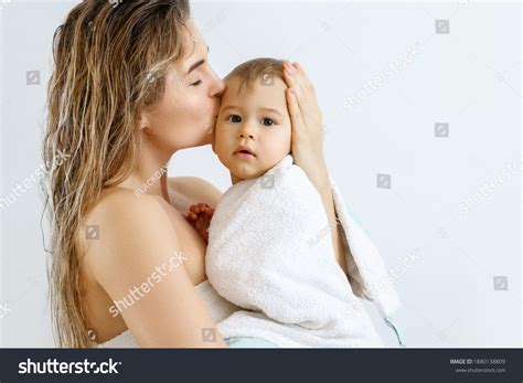 Mom And Son Showering Over Royalty Free Licensable Stock Photos Shutterstock