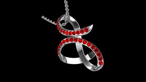 Diamond Necklace Model Turbosquid 2195317