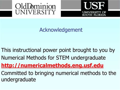 Ppt Numerical Methods Part False Position Method Of Solving A Nonlinear Equation