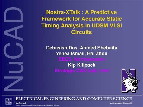 Ppt Nostra Xtalk A Predictive Framework For Accurate Static Timing Analysis In Udsm Vlsi