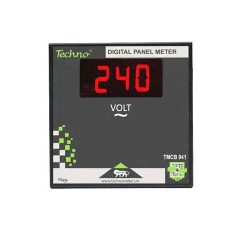 Panel Single Phase Va Meter 72 X 72 X 35 Mm Black Digital Display For Industrial Use At Best