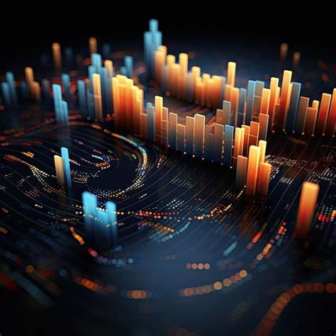 Premium Photo Abstract Data Visualization Futuristic And Technology Driven Pattern