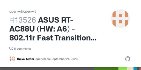Asus Rt Ac88u Hw A6 80211r Fast Transition Breaks Down Wifi Connection With Wpa Psk2 And