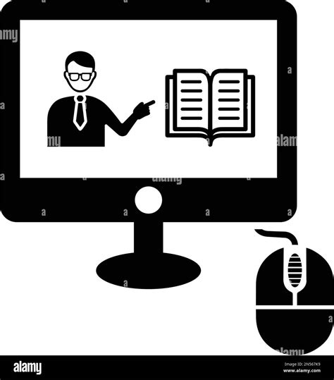 Online Courses Icon Vector Eps File Perfect Use For Print Media
