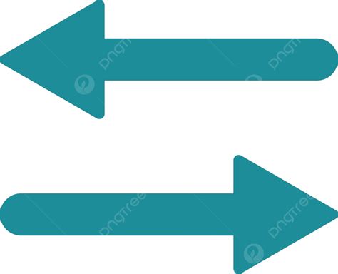 Soft Blue Flat Icon Of Horizontal Arrows Swapping Positions Vector
