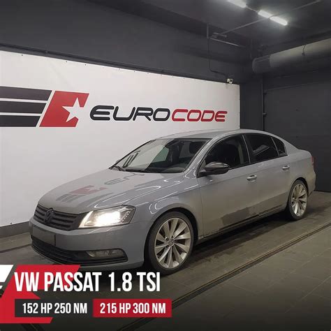 Vw Passat B7 1 8tsi чип тюнинг от Eurocode Tuning