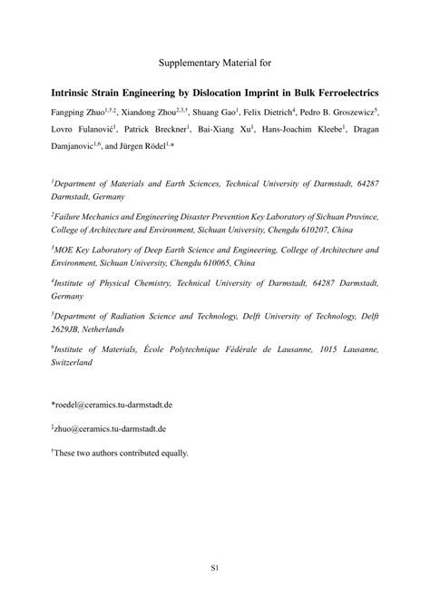 Pdf Intrinsicstrainengineeringbydislocationimprintsupplementaryr2pdf