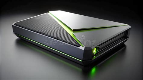 Nvidia Logo On A Futuristic Gaming Console Display Generative Ai Stock