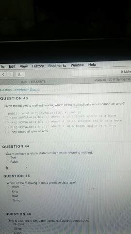 Given The Following Method Header Which Of The Chegg