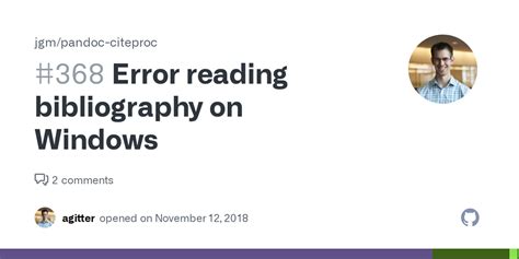 Error Reading Bibliography On Windows Issue Jgm Pandoc Citeproc GitHub