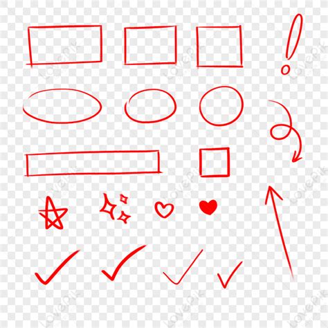 한국 일러스트 교육 교정 기호 밑줄한국어대한민국 Png 일러스트 무료 다운로드 Lovepik