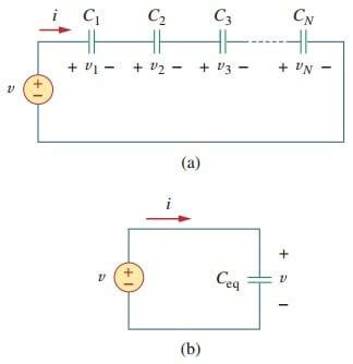Simple Capacitors In Series And Parallel Examples And Equations Wira Electrical