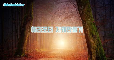 해리포터 자캐만들기