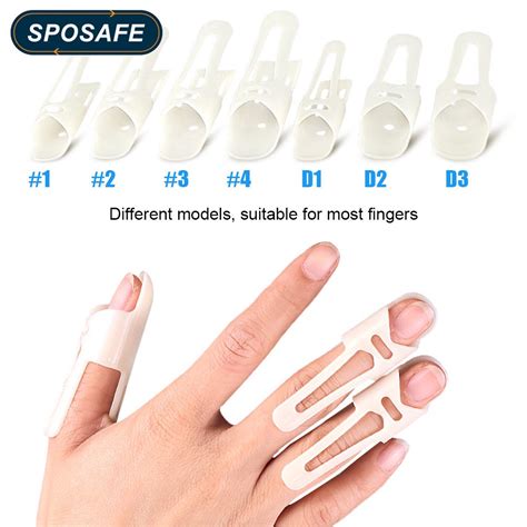 Sposafe 1pcs Finger Splint Mallet Brace Plastic Support Immobilizer
