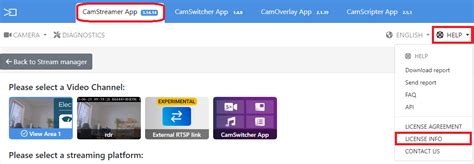 How Do I Find My Camstreamer App License Camstreamer Support
