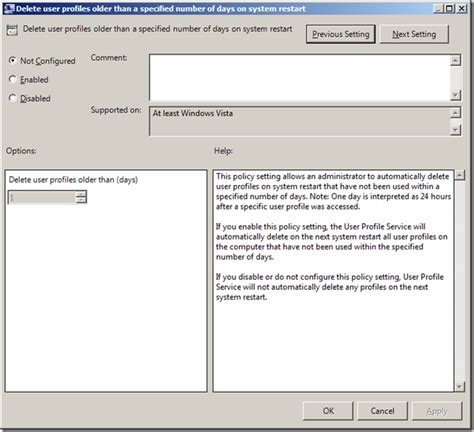Group Policy Setting Of The Week 1 â€“ How To Remove Old User Profiles