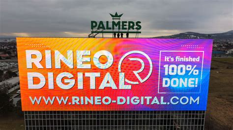 Rineo Digital Installs The Largest Advertising Led Screen In Europe RINEO DIGITAL LED