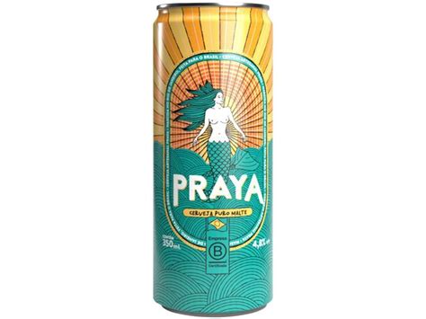 Cerveja Praya Puro Malte Lager Lata 350ml Devassa Cerveja