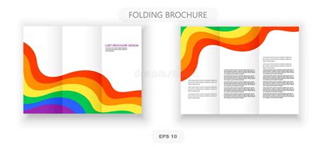 Lgbt Flyer Trifold Brochure Pride Template Business Design Stock Vector Illustration Of Curve
