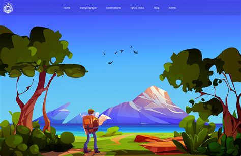 Hero Section With Parallax Effect By Seda Şen On Dribbble