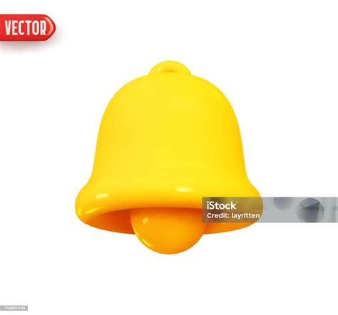 노란 종 현실적인 3d 디자인 요소 플라스틱 만화 스타일에서 흰색 배경에 고립 된 아이콘 벡터 일러스트 레이 션 0명에 대한 스톡 벡터 아트 및 기타 이미지 Istock