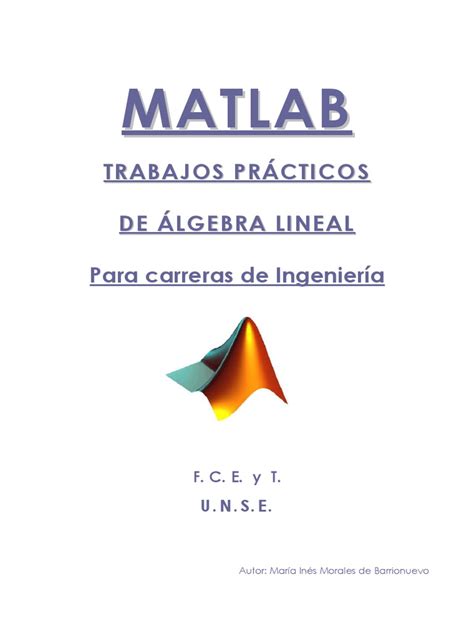 Matlab Guia De Trabajos Practicos Unse Pdf Matriz Matemáticas
