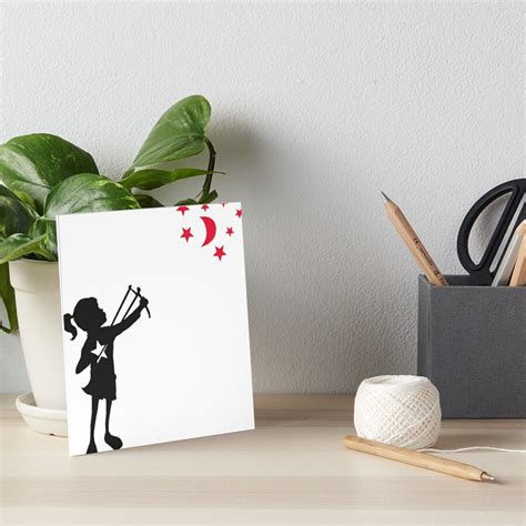 Banksy Girl Slingshot Art Board Print For Sale By Heimatkiosk Redbubble
