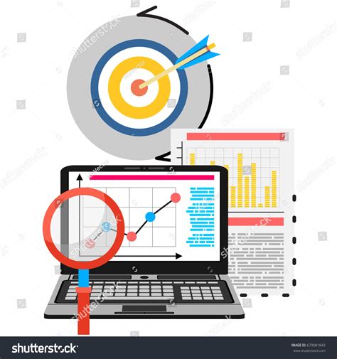 Vector Modern Flat Design Analytics Information Stock Vector Royalty