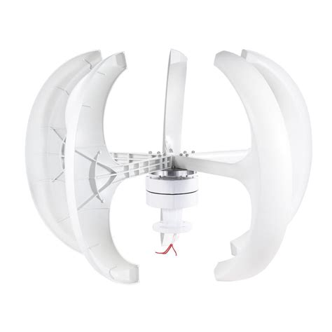 Aihome Vertical Axis Wind Turbine 5 Leaves Wind Turbine Generator Kit