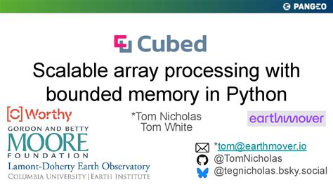Cubed Talk At Scipy 2025 Speaker Deck