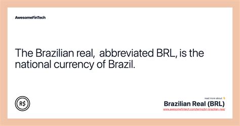 Brazilian Real Brl Awesomefintech Blog