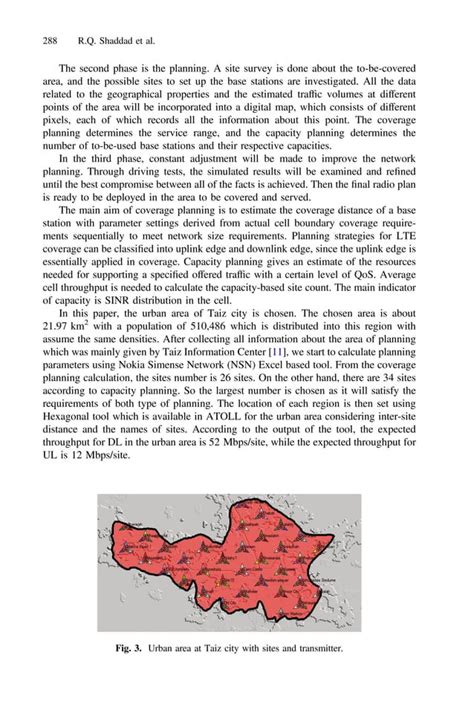 Planning And Optimization Of Lte Radio Access Network For Urban Area At