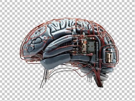 Premium Psd Psd Of A Neural Circuit And Electronic Cyber Brain