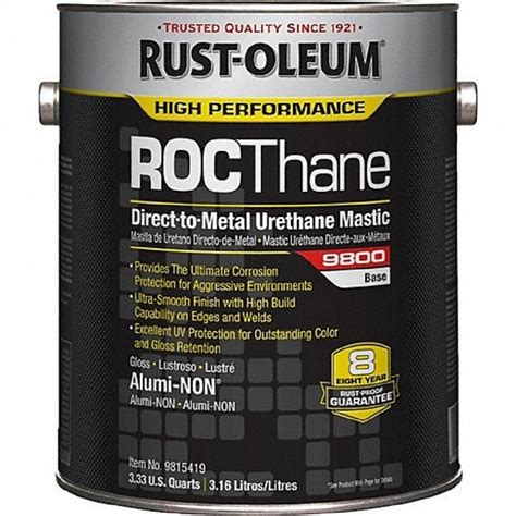 Rust Oleum 9815419 1 Gal 9800 Solvent High Gloss Urethane Mastic Coating Dans Discount Tools